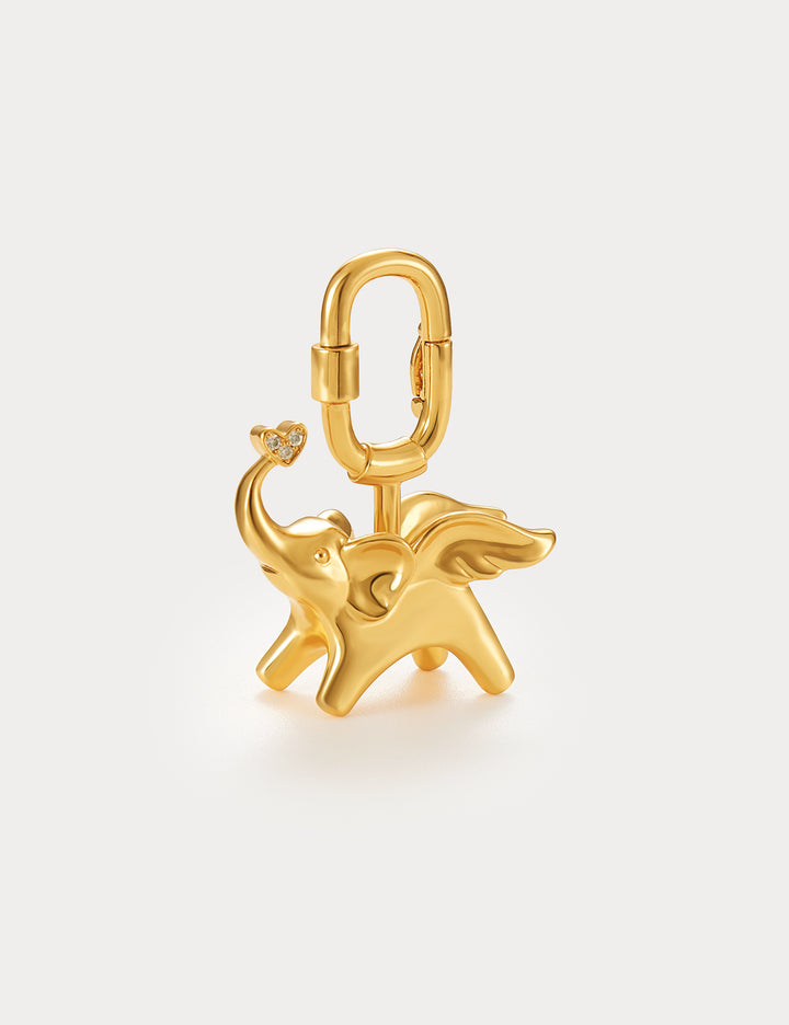 Classic Gold—Soar Elephant Bag Charm – Aelyseé