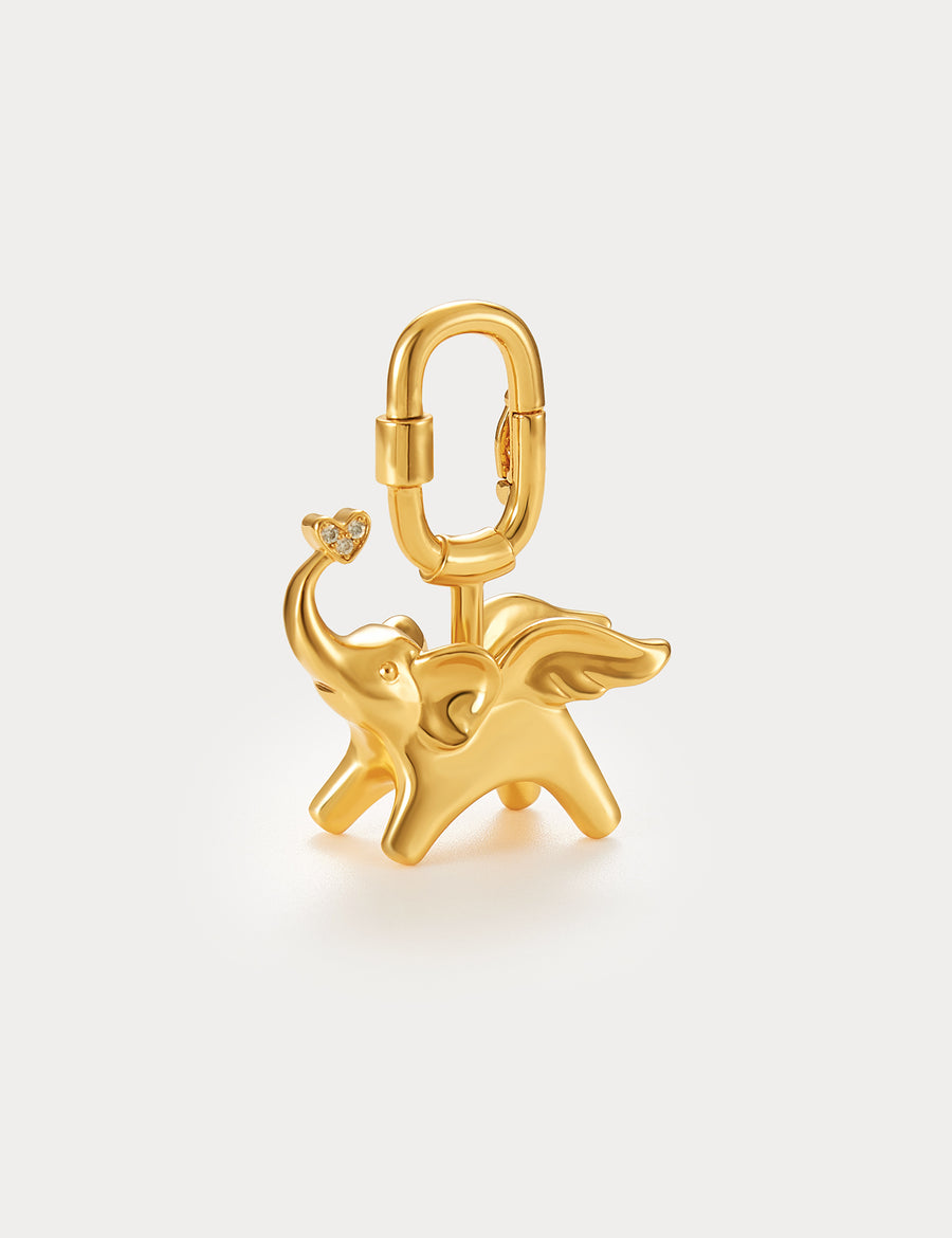 Classic Gold—Soar Elephant Bag Charm – Aelyseé