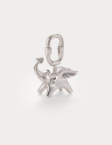 Classic Silver—Soar Elephant Bag Charm – Aelyseé
