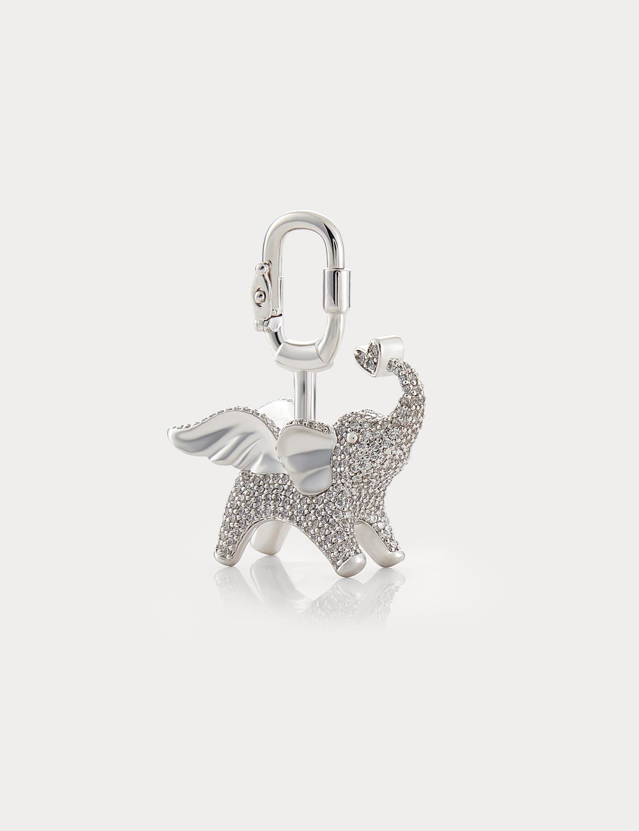 Sparkle Silver—Soar Elephant Bag Charm – Aelyseé