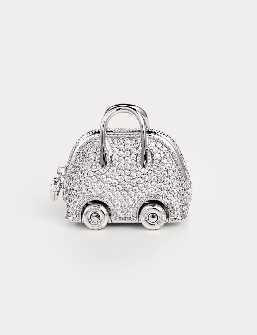Sparkle Silver—Bolide On Wheels Bag Charm – Aelyseé